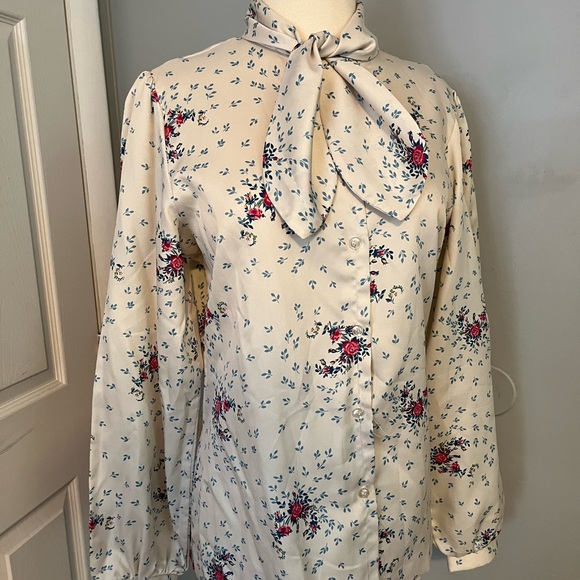 Koret | Tops | Vintage Union Made Koret Tie Neck Blouse | Poshmark